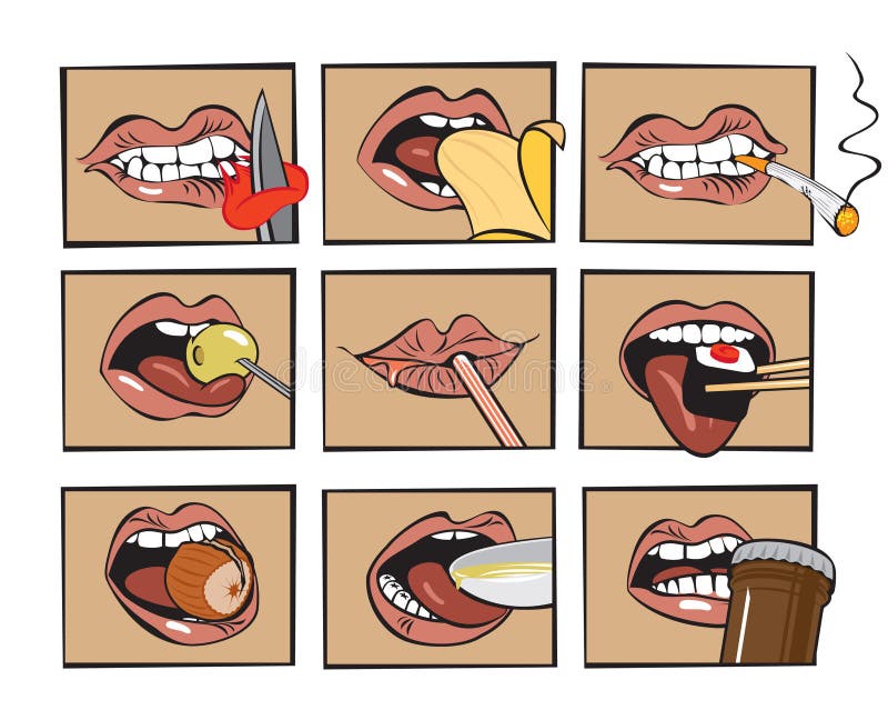 Mouth Biting Food Stock Illustrations – 253 Mouth Biting Food Stock ...