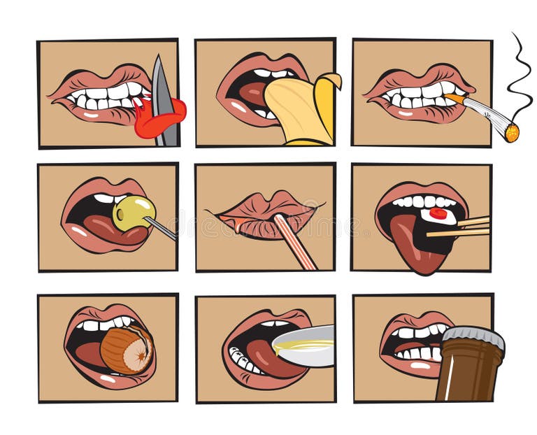 Mouth Biting Food Stock Illustrations – 177 Mouth Biting Food Stock ...