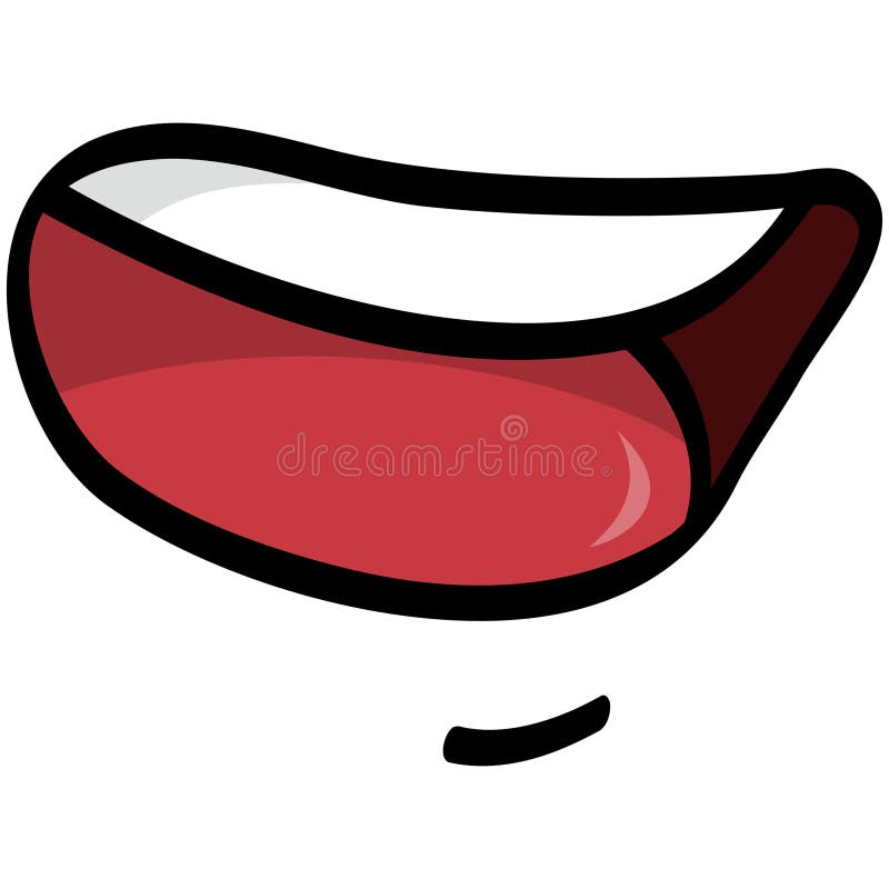 Mouth Laughing Cartoon Drawing Illustration Vector Stock Illustration ...