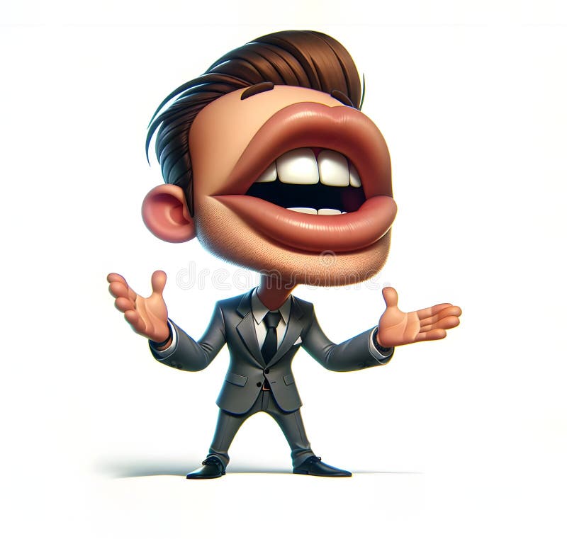 Cartoon Man Talkative Stock Illustrations – 139 Cartoon Man Talkative ...