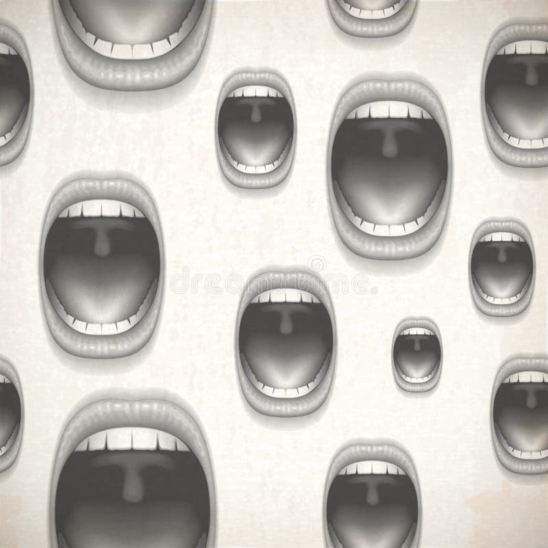 Mouth pattern stock illustration. Illustration of female - 42221122