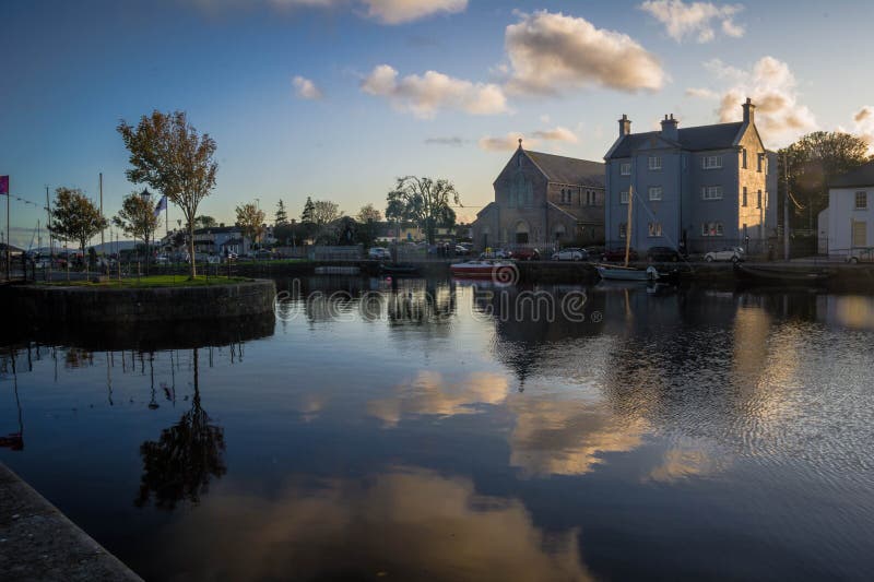 Mouth of the River Corrib in Galway Stock Image - Image of history ...