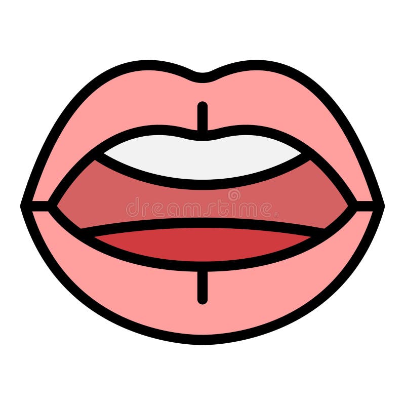 Mouth Sync Icon Vector Flat Stock Illustration - Illustration of face ...