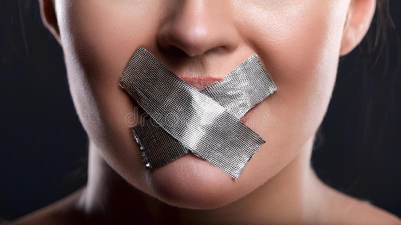 The Mouth, Taped Shut, Symbolizes the Suppression of Free Speech. this ...