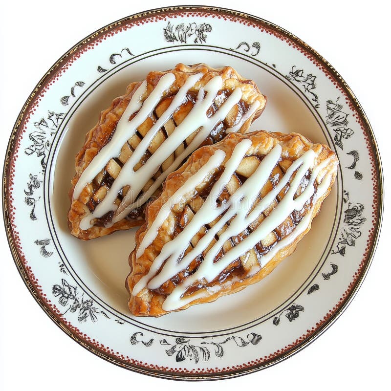 A Mouth-Watering Dish of Apple Turnovers Isolated on a Clear Background ...