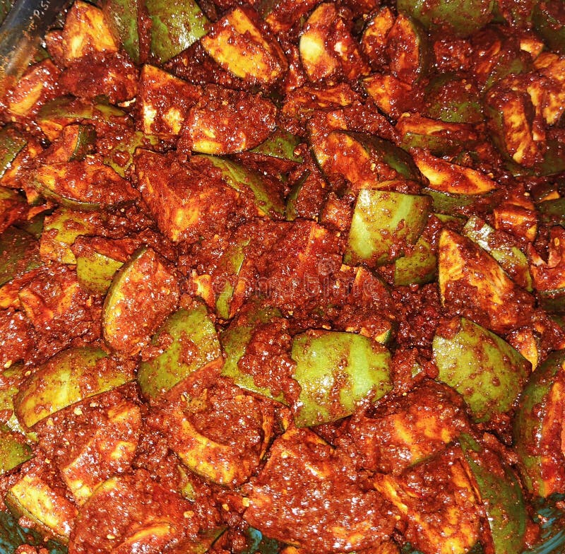 Mouth Watering Spicy and Tasty Mango Pickle Stock Image - Image of ...