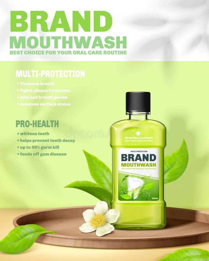 Mouthwash ad template stock vector. Illustration of label - 304409795