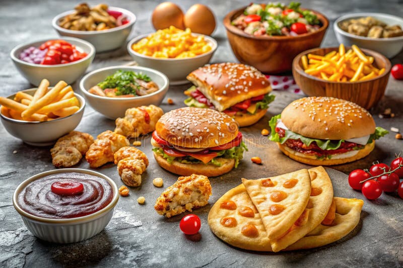 A Mouthwatering Array of Fast Food Snacks Diverse and Delicious Options ...