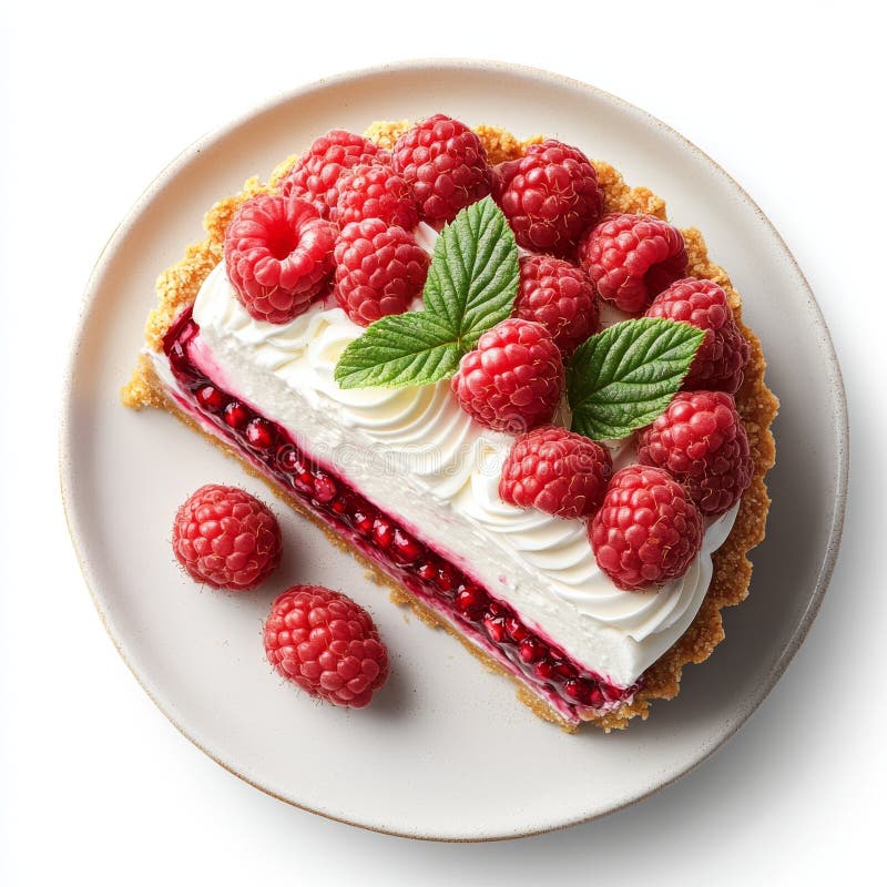 A Mouthwatering Serving of Raspberry Cheesecake on a Transparent ...
