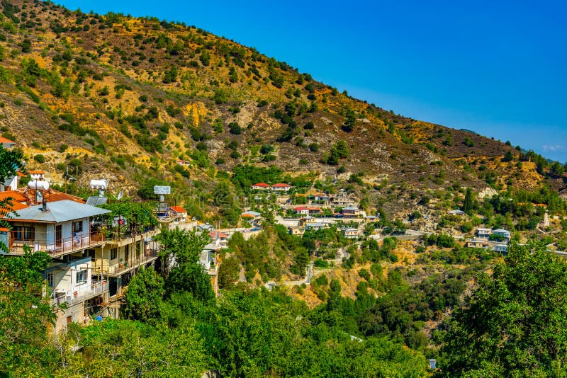 Moutoullas Village on Cyprus Stock Photo - Image of tourist, building ...