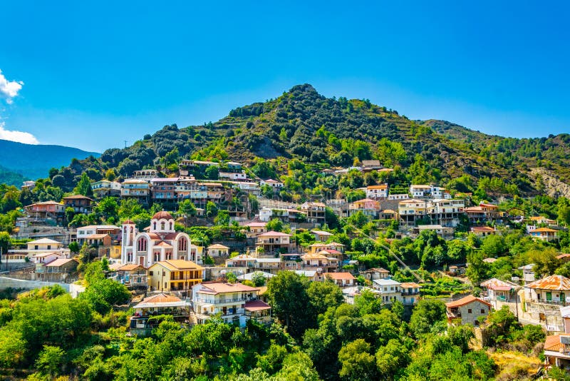 Moutoullas Village on Cyprus Stock Photo - Image of building, rooftop ...