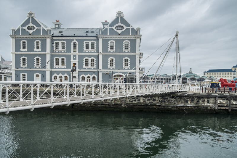 Movable Bridge at Waterfront Harbor Editorial Stock Photo - Image of ...