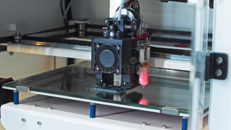 Movable Component of the 3D Printer Produces a Part Based on a Pre ...