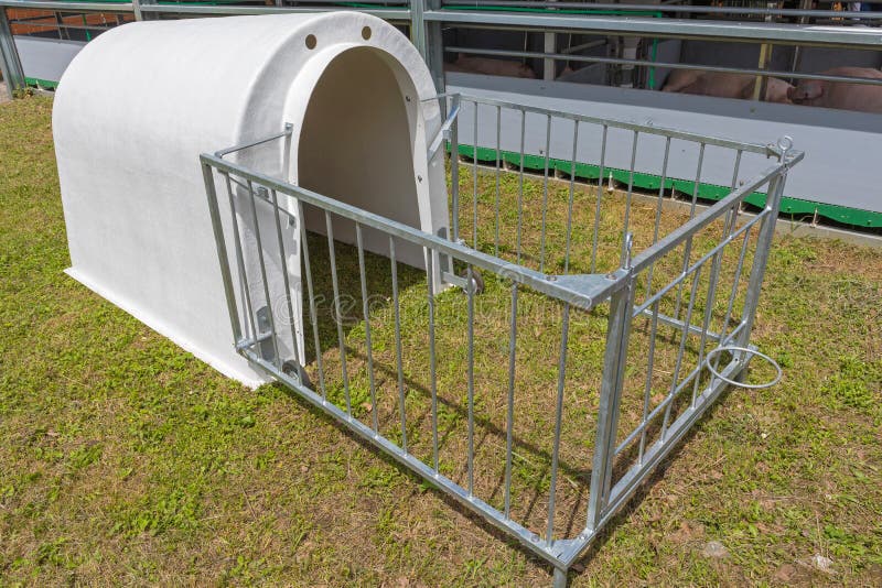 Movable Pig Sty stock photo. Image of fence, modern - 195827060