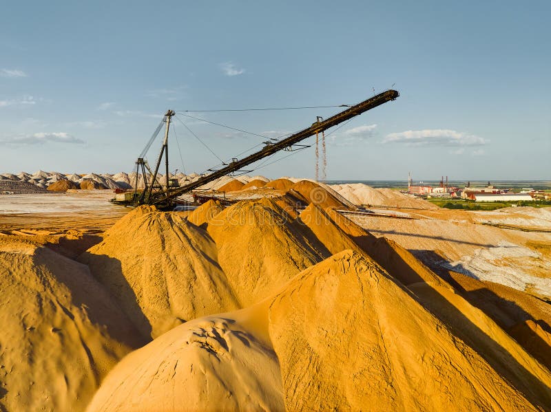 Movable Spreader with High Technology for Transporting Sand Stock Image ...