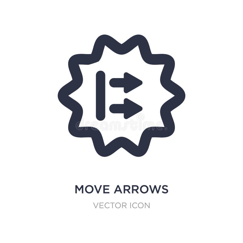 Move Arrows Icon on White Background. Simple Element Illustration from ...