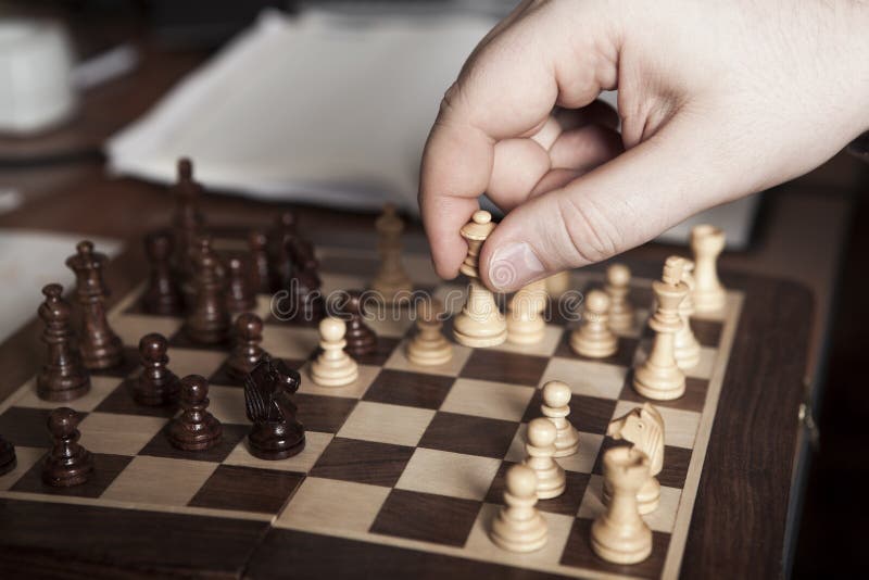 Move Chess Piece Player stock image. Image of chessplayer - 36650407