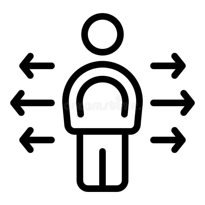 Move from Comfort Zone Icon Outline Vector. Work Start Stock ...