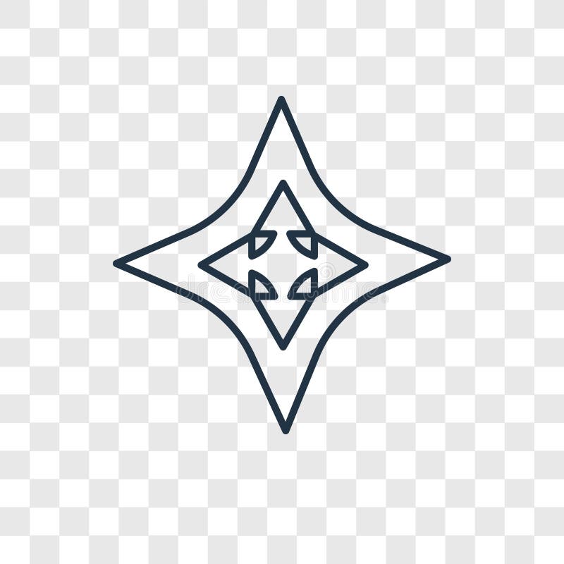 Move Concept Vector Linear Icon Isolated on Transparent Background ...