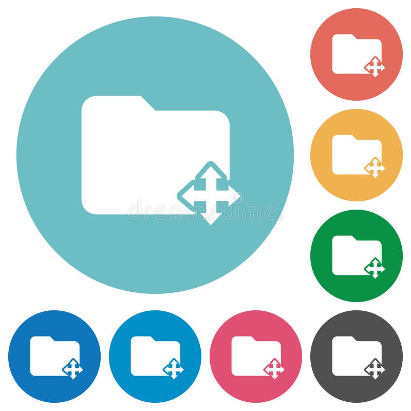 Move in Folder Icon in Simple Design. Vector Illustration Stock Vector ...