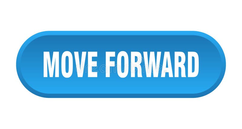 Move forward button stock vector. Illustration of blue - 196830271