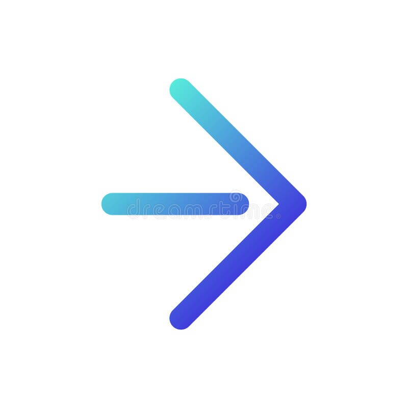 Move Forward Pixel Perfect Gradient Linear Ui Icon Stock Illustration - Illustration of move ...