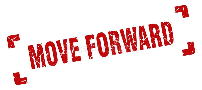 Move forward stamp stock vector. Illustration of label - 197358610