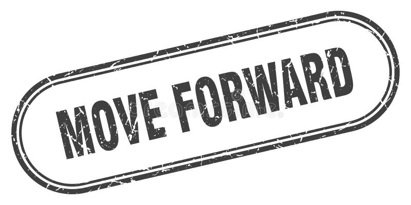 Move forward stamp stock vector. Illustration of textured - 197714047