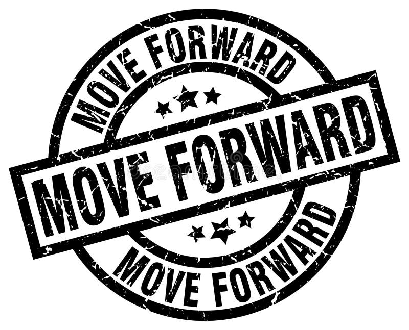 Move forward stamp stock vector. Illustration of move - 122180903