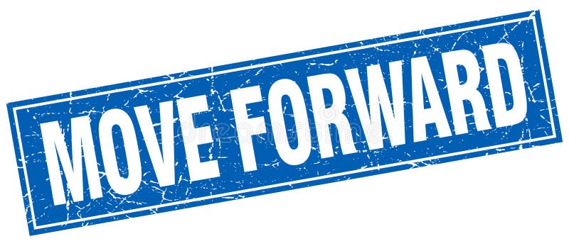 Move forward stamp stock vector. Illustration of retro - 125216731