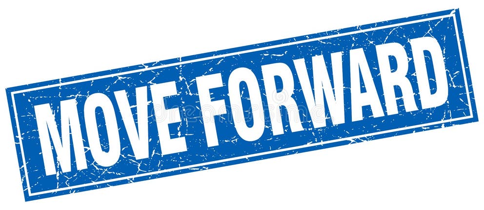 Move forward stamp stock vector. Illustration of retro - 125216731