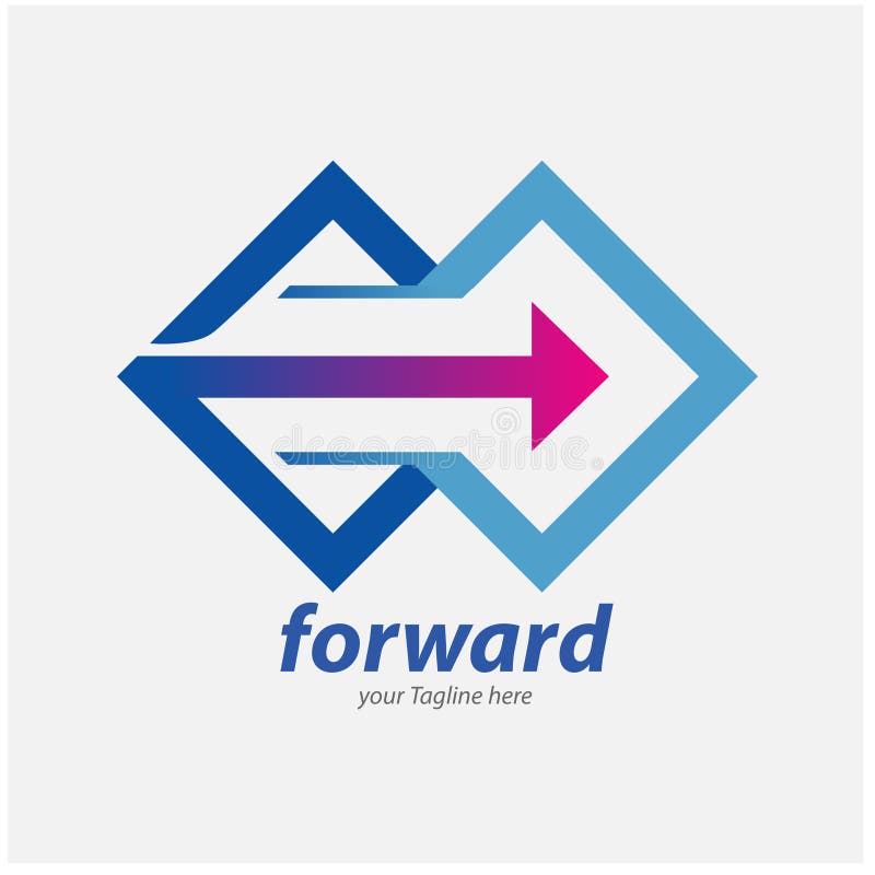 Move Forward Symbol or Icon. Stock Vector - Illustration of infinity ...