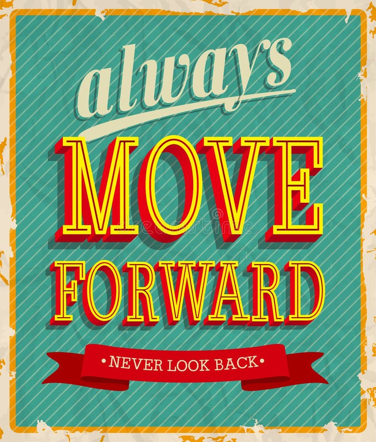 Direction to move forward. stock vector. Illustration of advertising ...