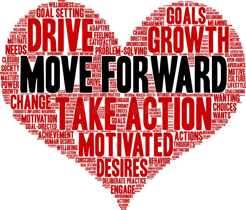 Move Forward Word Cloud stock vector. Illustration of intrinsic - 211016078