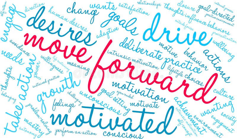 Move Forward Word Cloud stock vector. Illustration of goals - 211016135