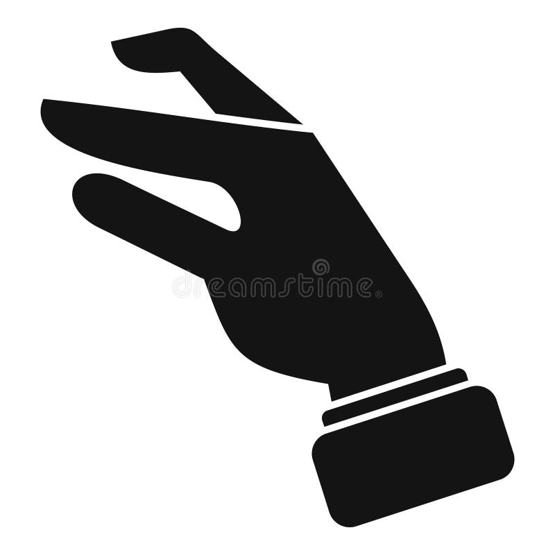 Move Gesture Icon Simple Vector. Finger Hold Stock Illustration ...