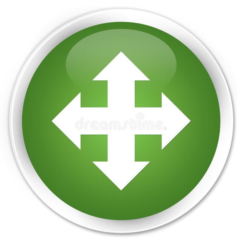 Move Icon Premium Soft Green Round Button Stock Illustration ...