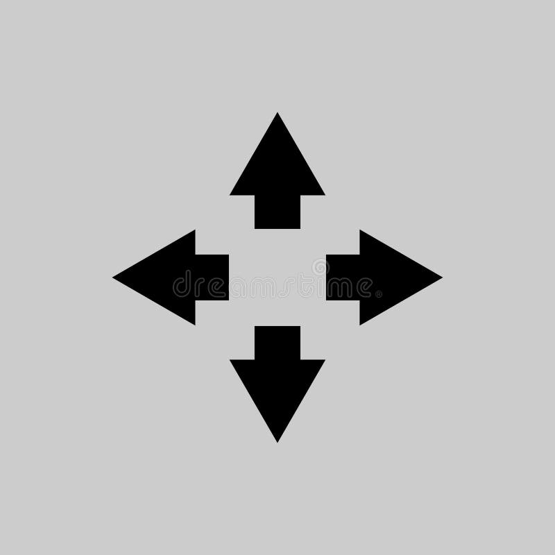 Move icon sign art vector stock vector. Illustration of vector - 208639039