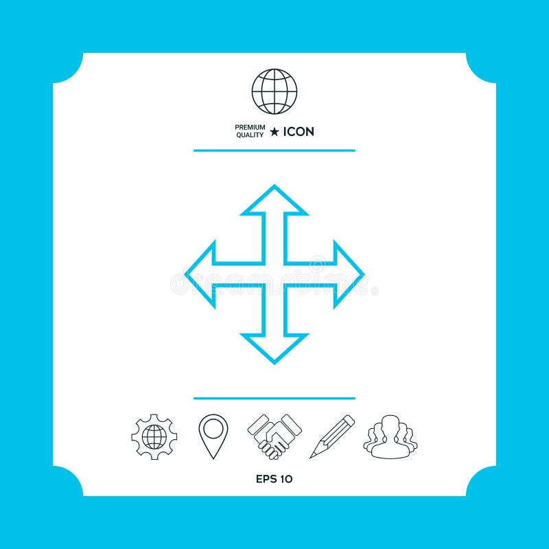 Move icon symbol stock vector. Illustration of expand - 116141129