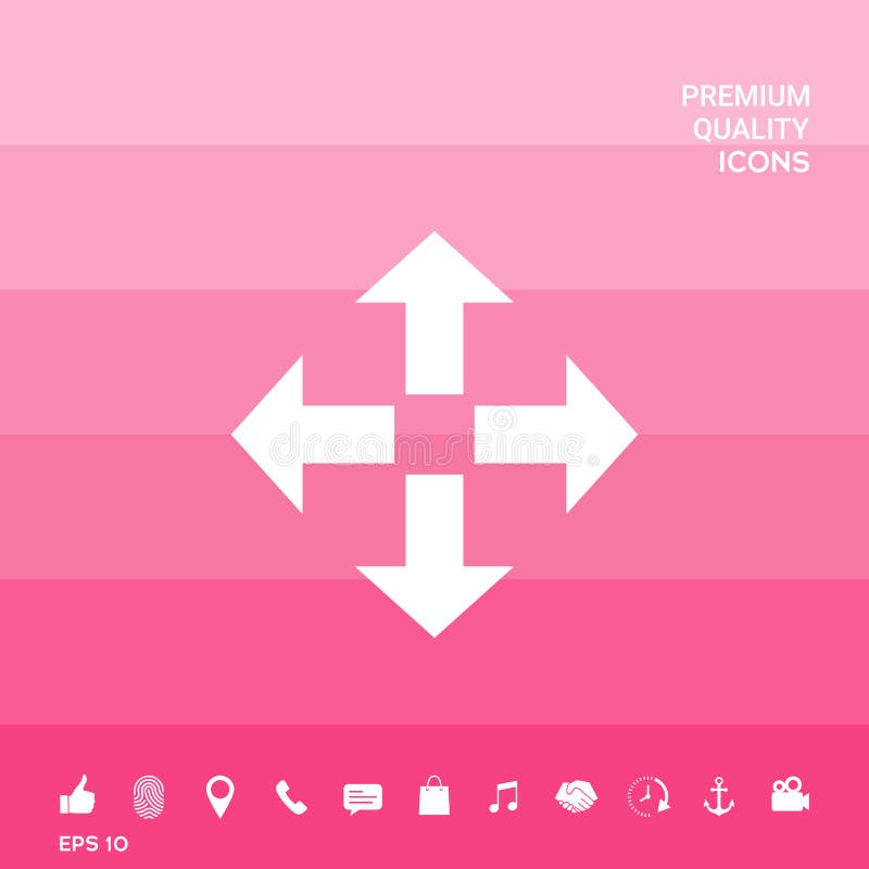 Move icon symbol stock vector. Illustration of simple - 116296558