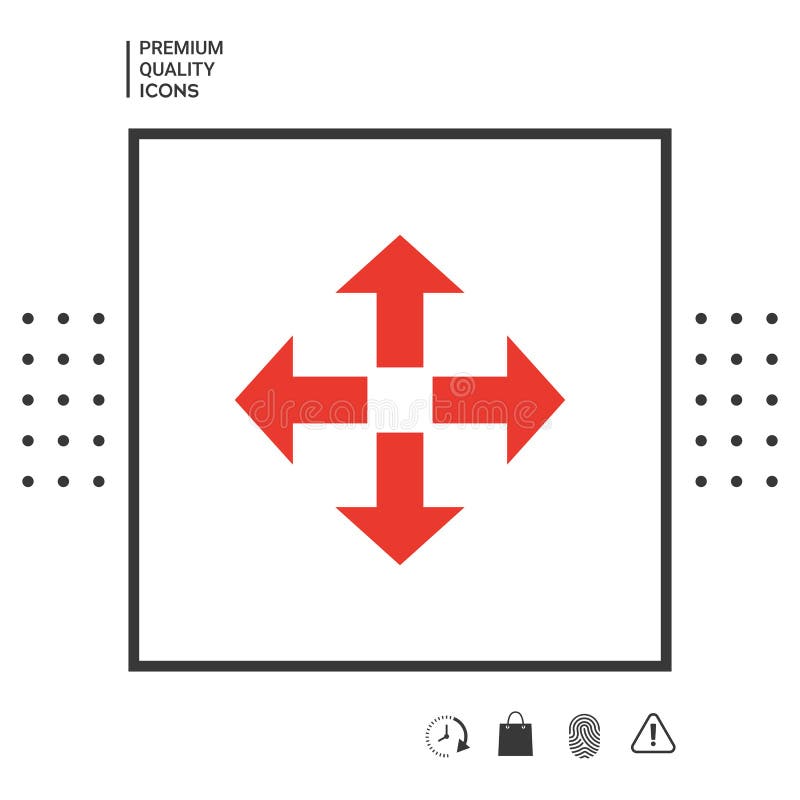 Move icon symbol stock vector. Illustration of icon - 116364590