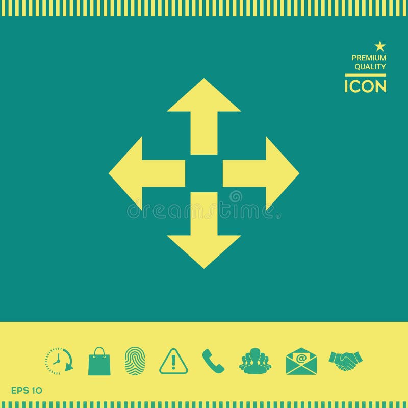 Move icon symbol stock vector. Illustration of leading - 118009655