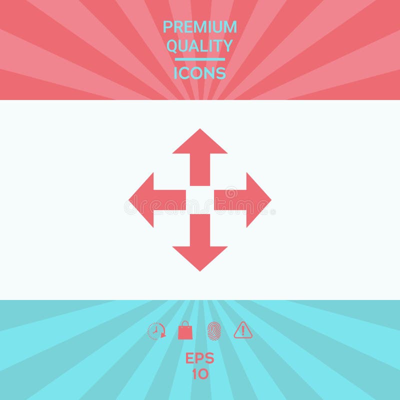 Move icon symbol stock vector. Illustration of simple - 118841556