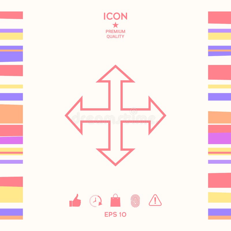 Move icon symbol stock vector. Illustration of full - 118891650