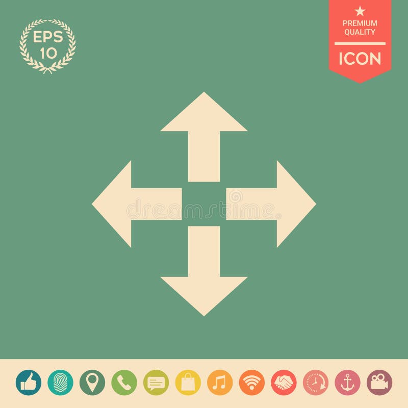 Move icon symbol stock vector. Illustration of next - 119058620