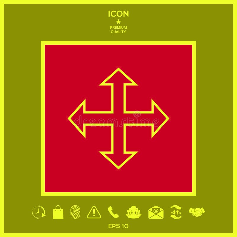 Move icon symbol stock vector. Illustration of forward - 119553024