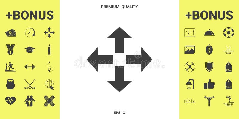 Move icon symbol stock vector. Illustration of next - 123763359