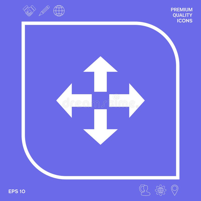 Move Icon Symbol. Graphic Elements for Your Design Stock Vector ...