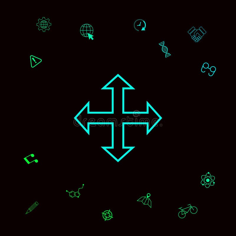 Move Icon Symbol . Graphic Elements for Your Designt Stock Vector ...