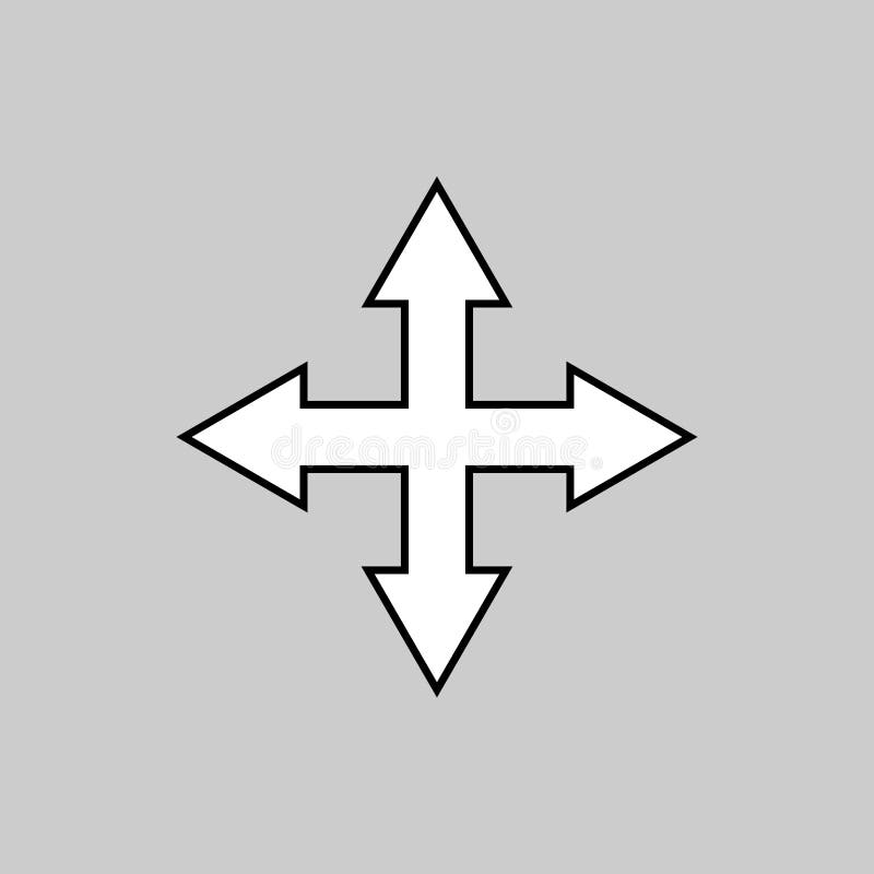 Move Icon Vector Isolated on White Background, Move Sign Stock Vector ...